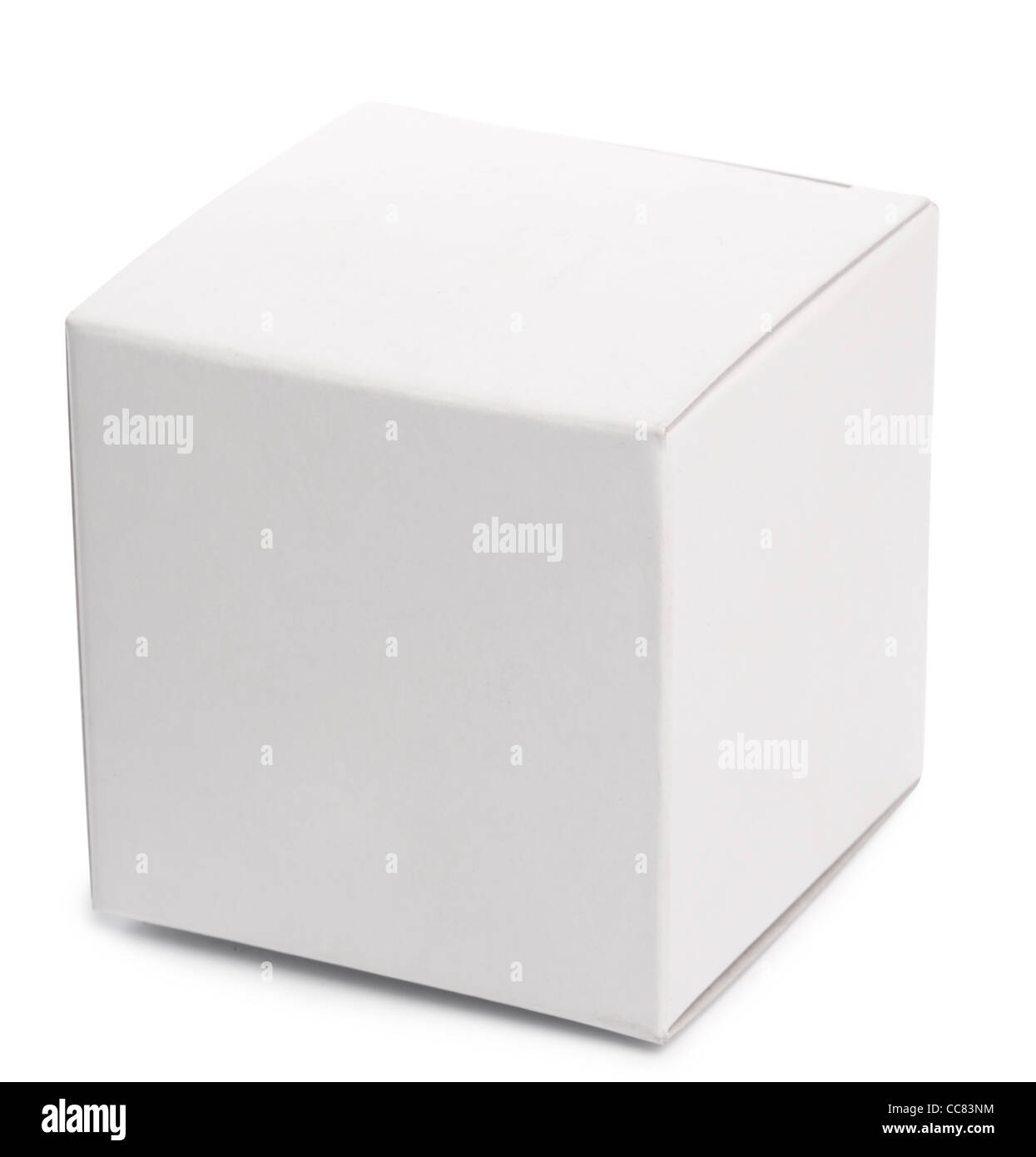 White box over white background Stock Photo - Alamy