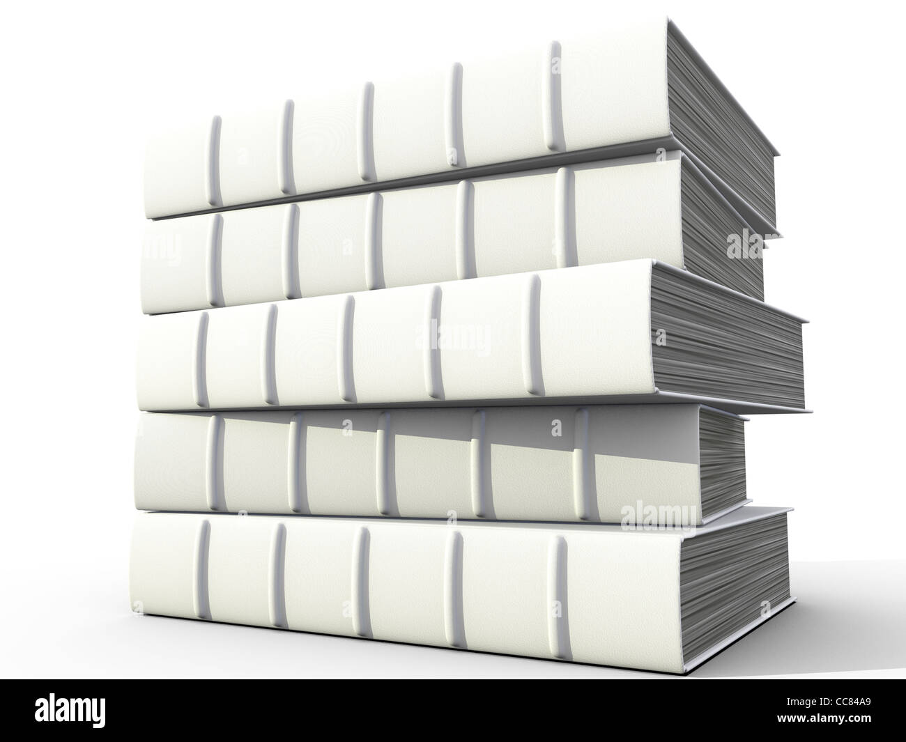Stack of books over white background Stock Photo - Alamy