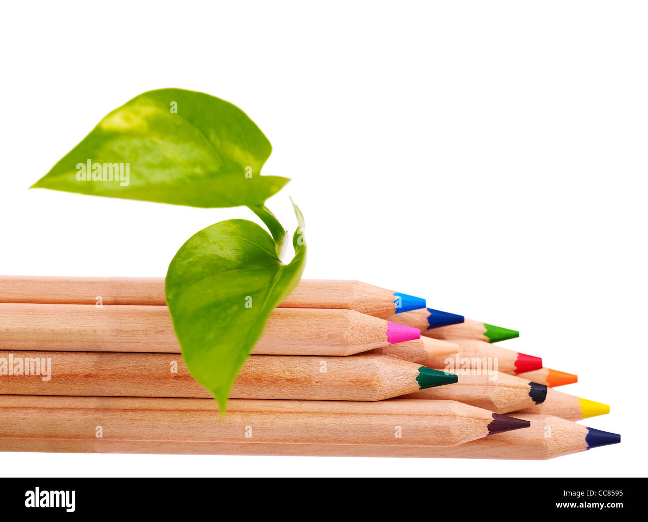 Color pencils concept. Writing utensils Stock Photo - Alamy