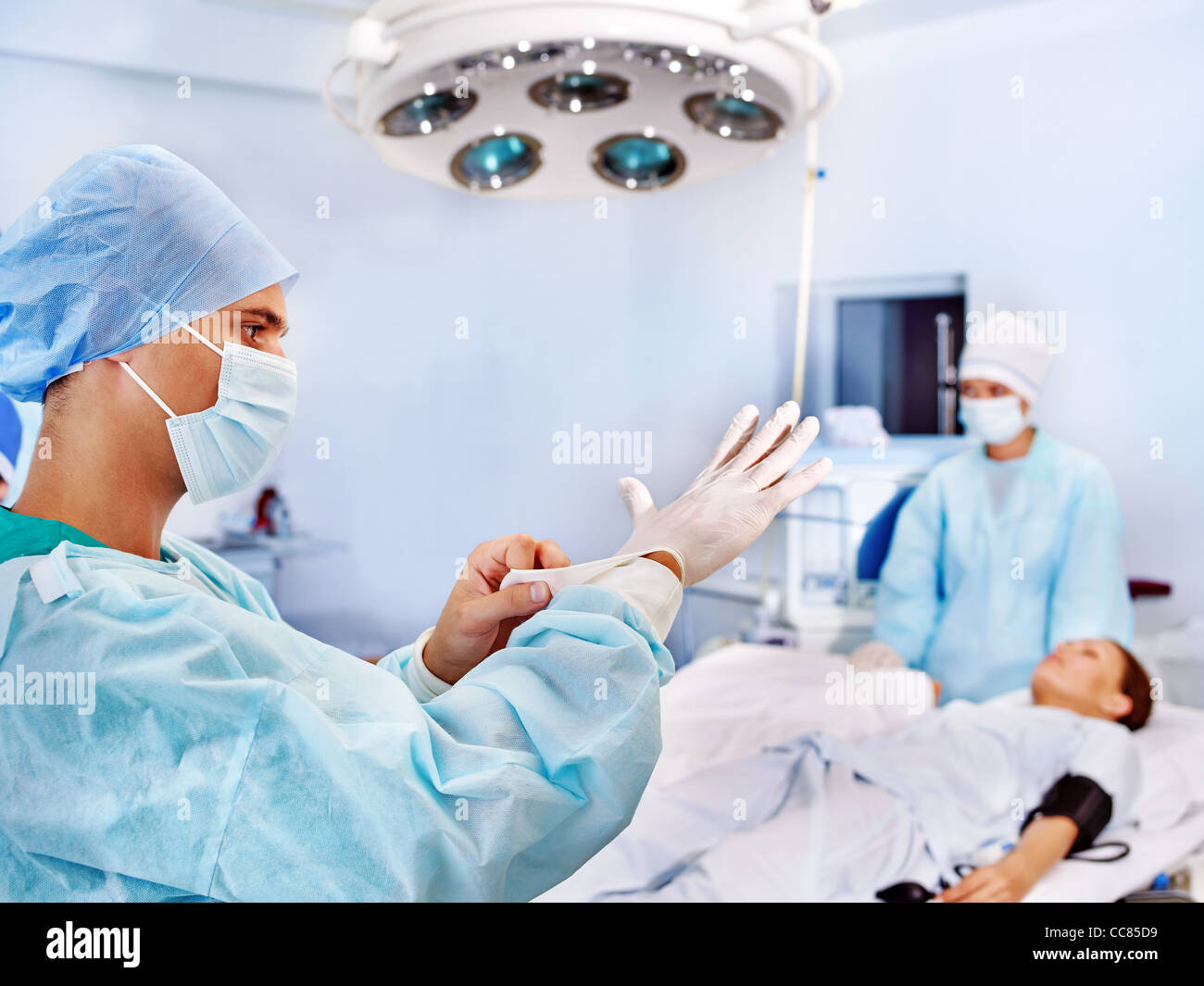 Nurse sick girl in ambulance hi-res stock photography and images - Alamy