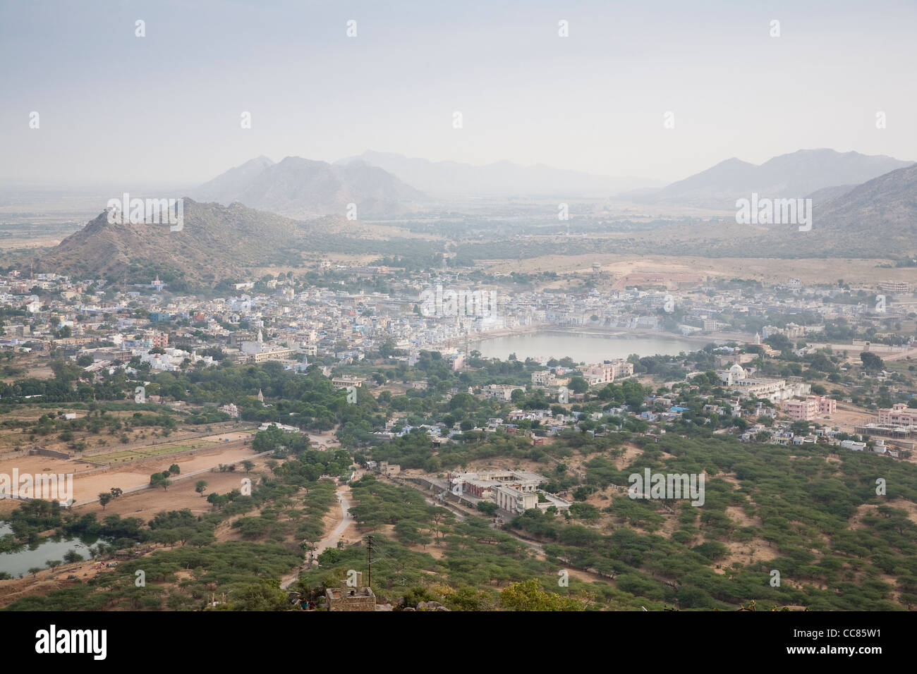 Aerial view pushkar india hi-res stock photography and images - Alamy