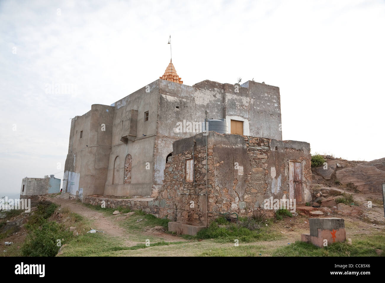Savitri Temple at the top of the Ratnagiri Hill - Pushkar Stock Photo ...