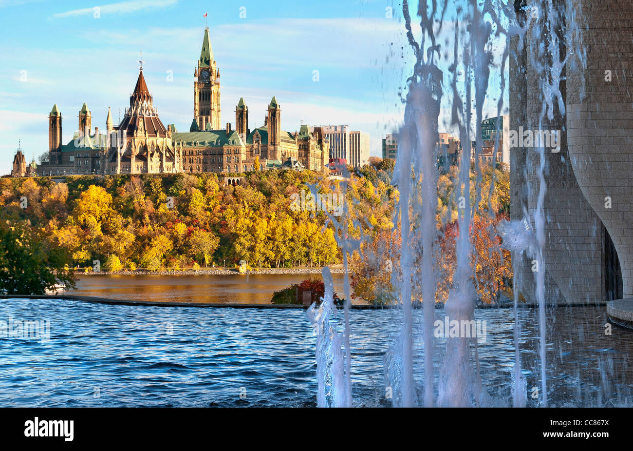 The Canadian parliament in Ottawa Canada during autumn Stock Photo - Alamy