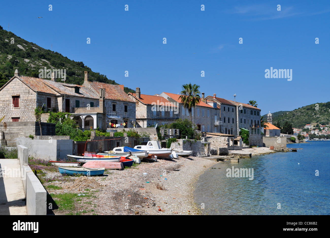 Island of Vis, near Split, Croatia, historic location of defeat of ...