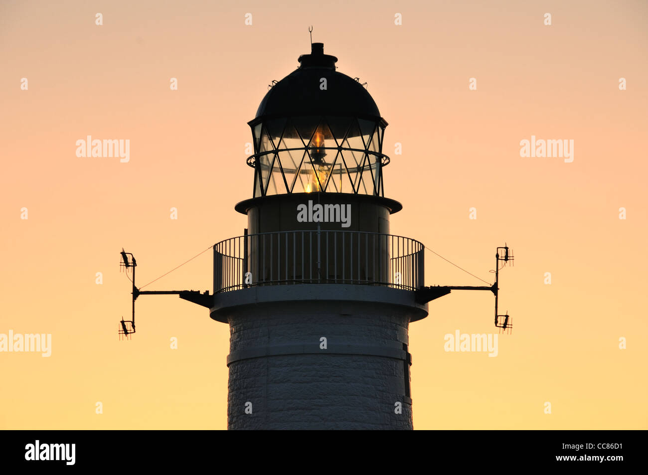 Langness Lighthouse at dawn, The Isle of Man Stock Photo - Alamy