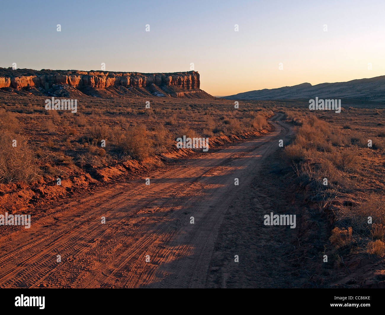 Desert gravel road through hi-res stock photography and images - Alamy