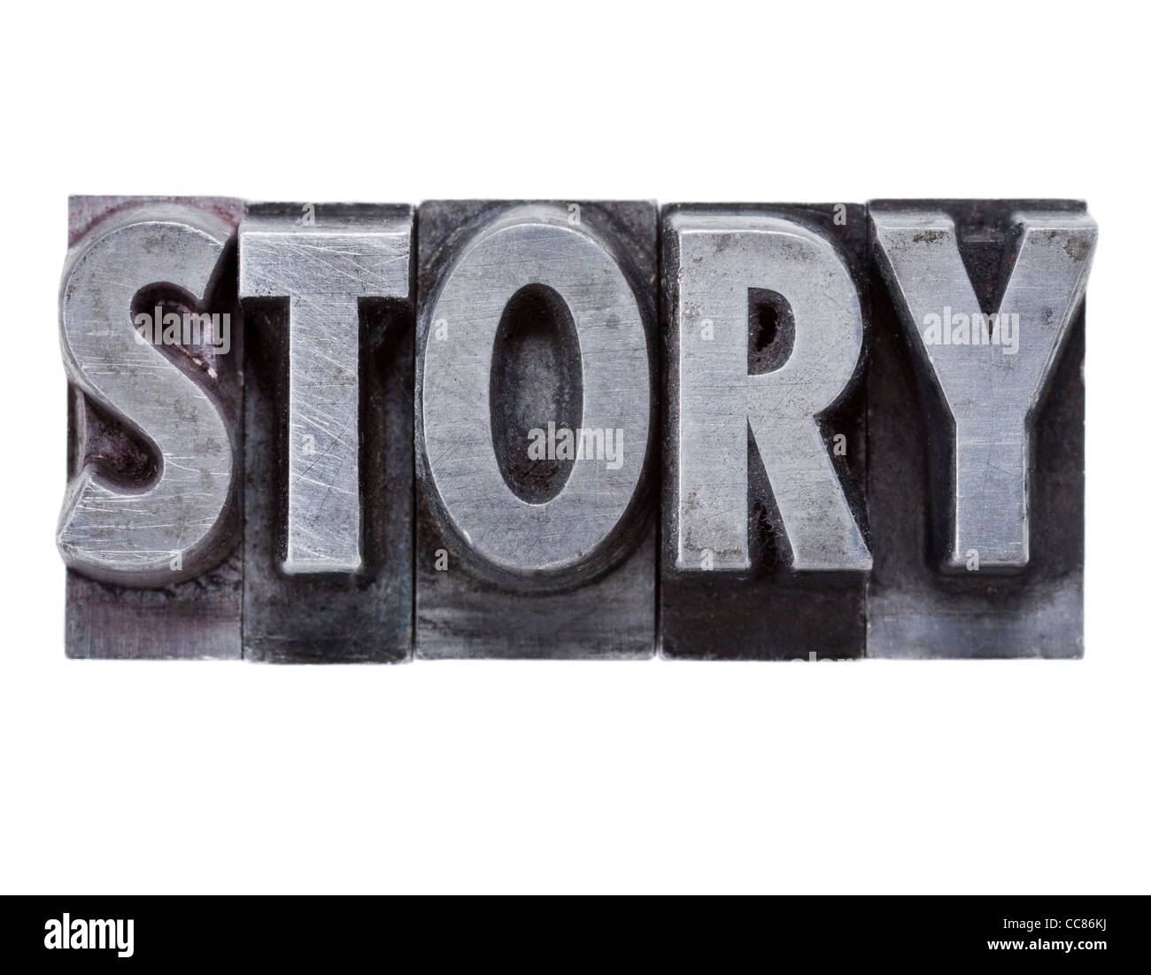 Story word in antique hi-res stock photography and images - Alamy