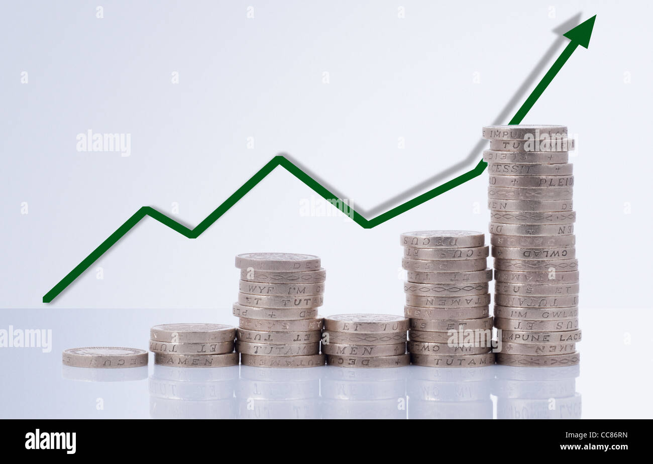 Money diagram indicating financial success Stock Photo - Alamy