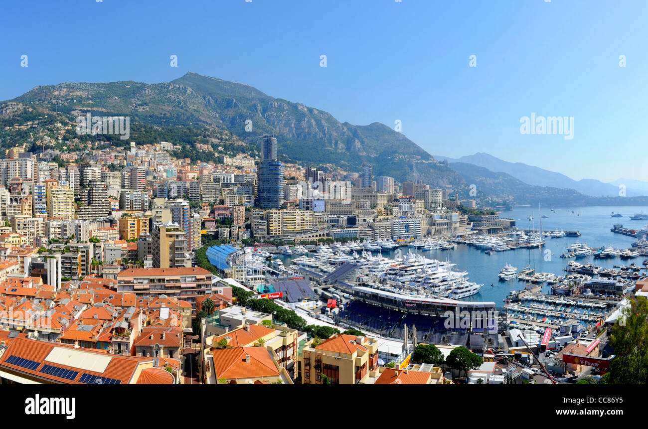 Monte Carlo Harbor Yachts Boats Monaco Principality French Riviera ...