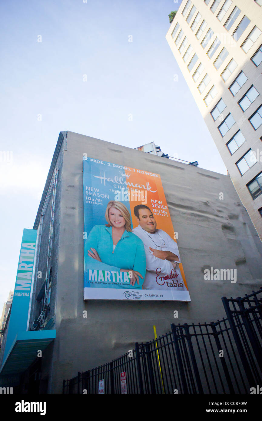 Banners decorating the outside of Chelsea Television Studios advertise ...