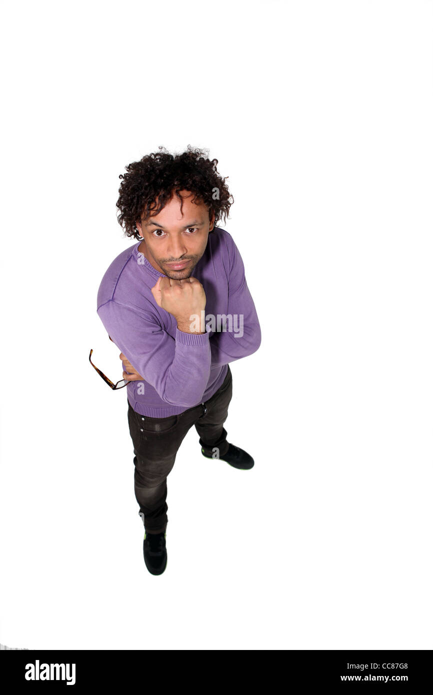 High-angle, full-length shot of a man Stock Photo - Alamy
