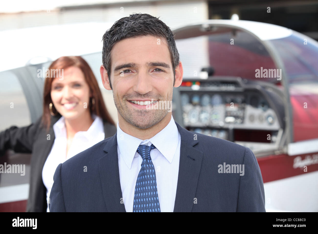 portrait of a pilot Stock Photo - Alamy