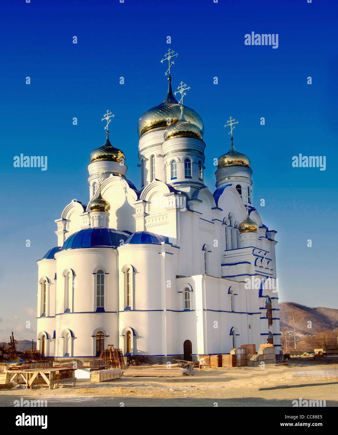 The new orthodox church in Nachodka Russian Stock Photo - Alamy