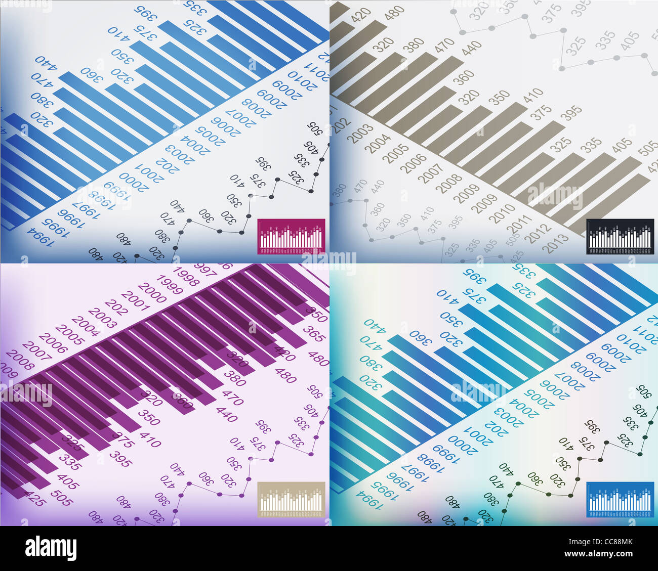 Business background including charts and graph Stock Photo - Alamy