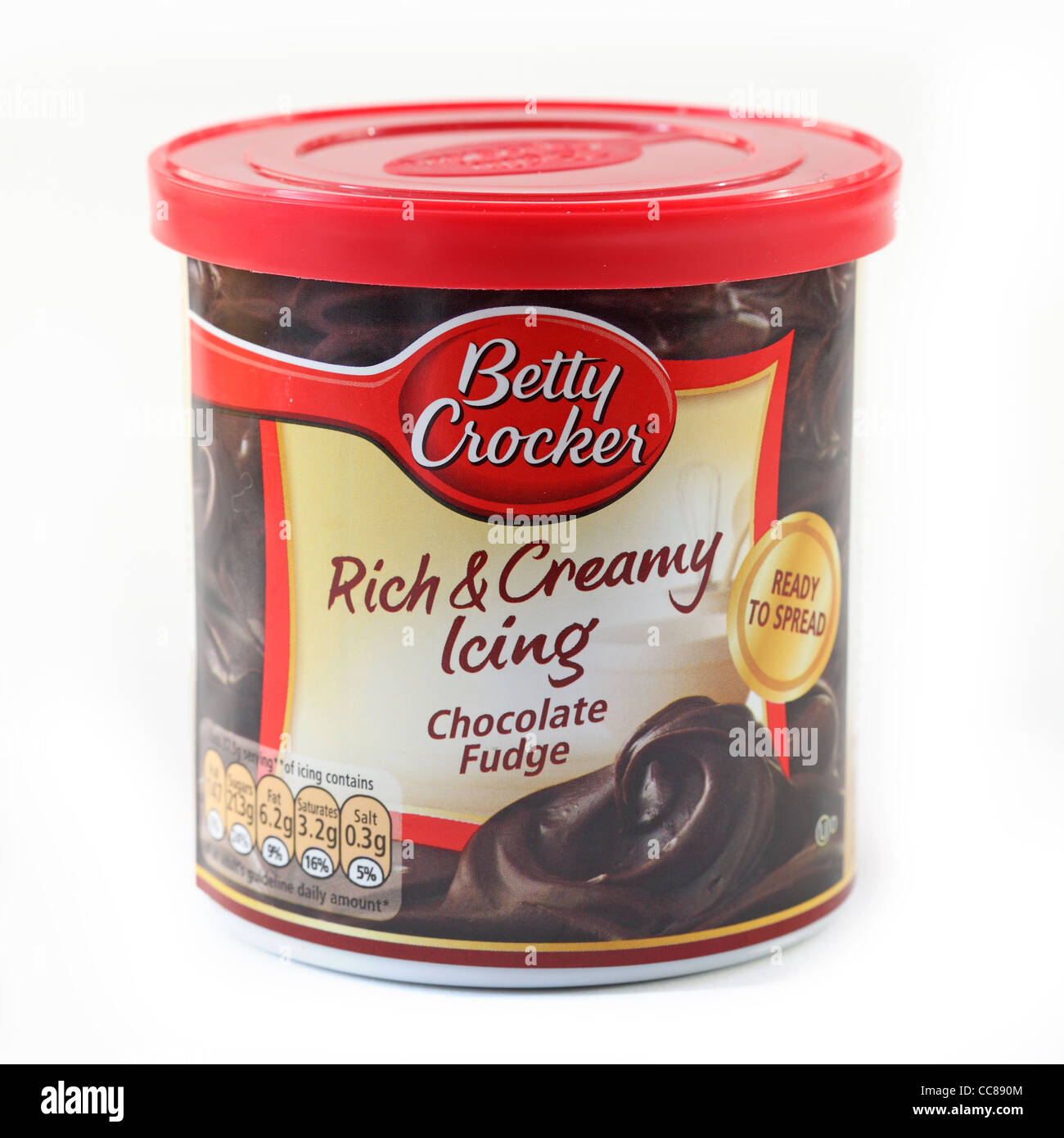 Rich Creamy icing chocolate fudge Stock Photo - Alamy