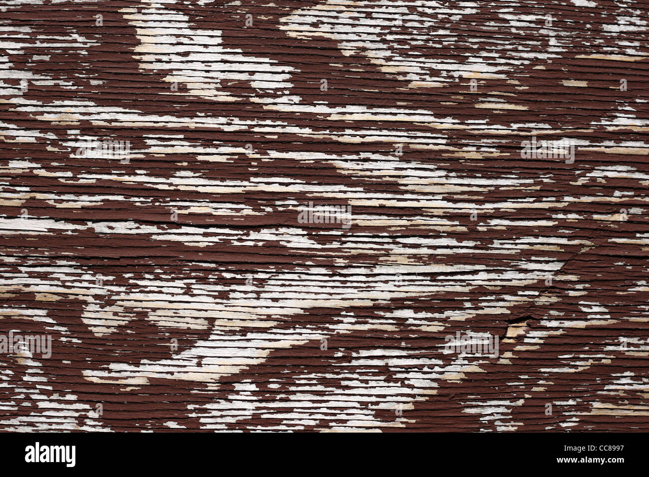 horizontal old flaking brown painted plywood background Stock Photo - Alamy