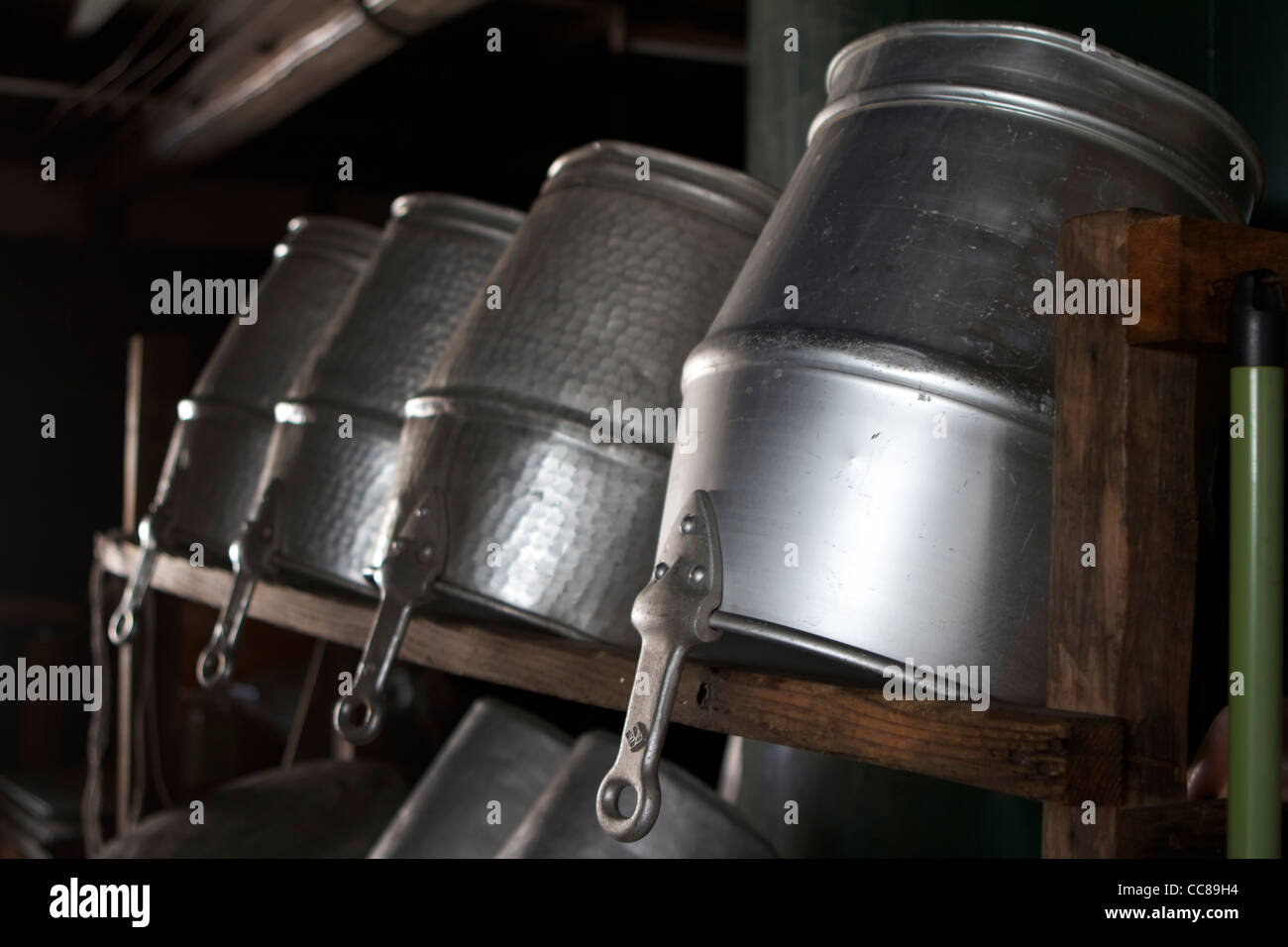 buckets for making sake Stock Photo - Alamy