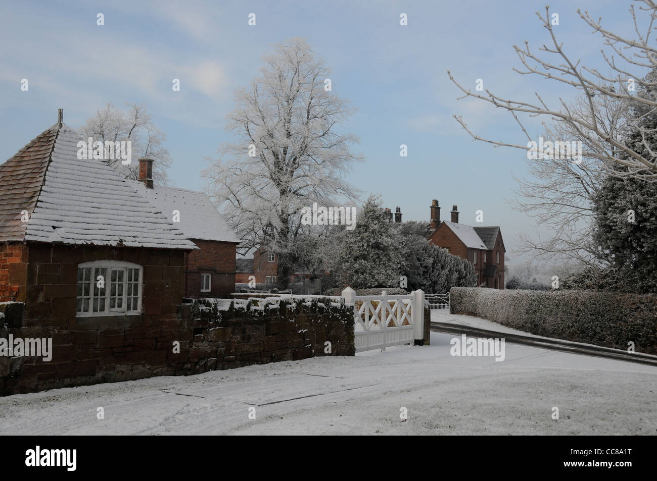 Winter scene in Chester UK Stock Photo - Alamy