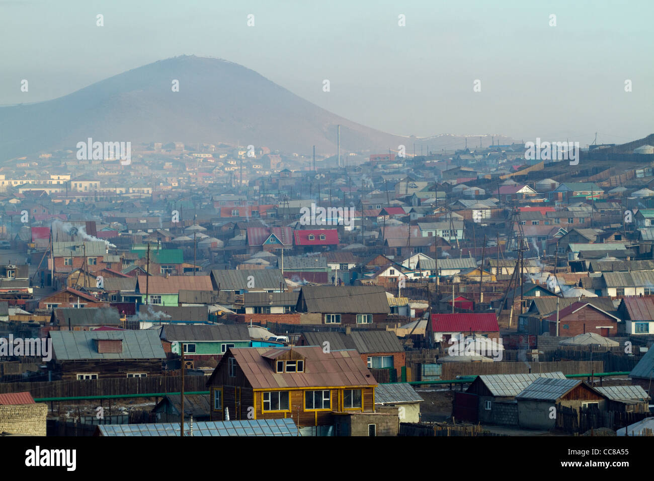 Scenic view of Darhan Mongolia Stock Photo - Alamy