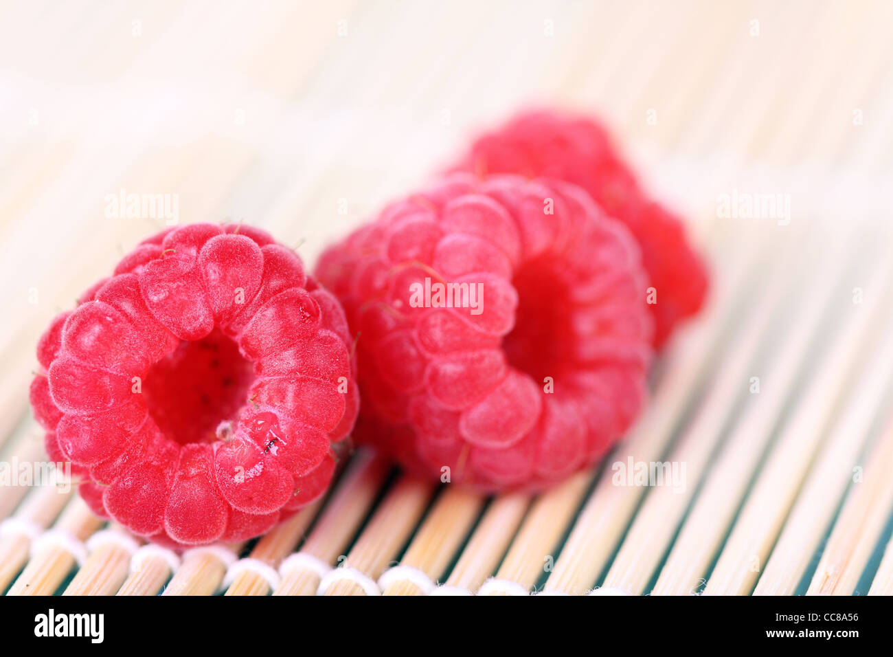 Sweet raspberries, close up Stock Photo - Alamy