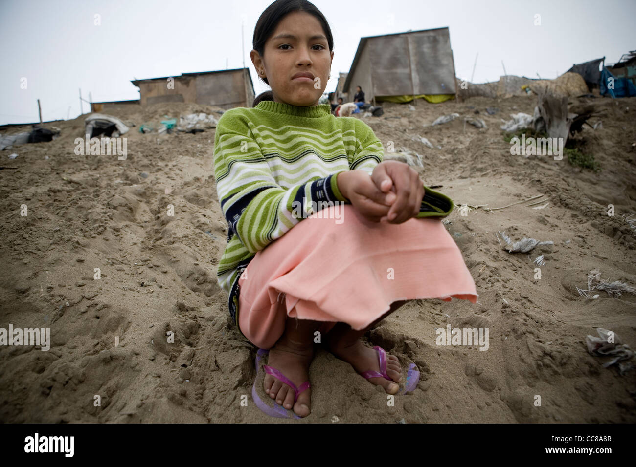 Indian girl squatting hi-res stock photography and images - Alamy