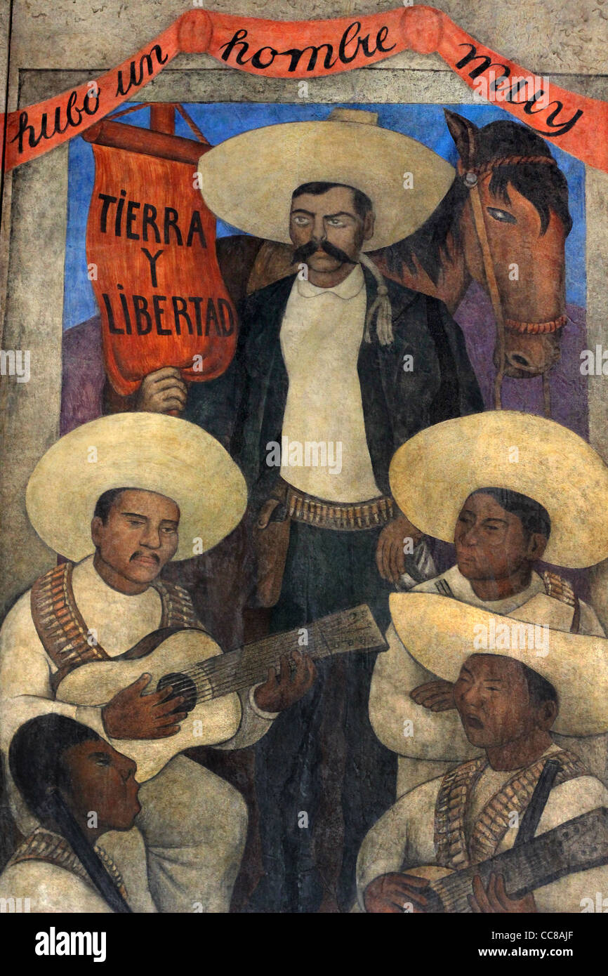 Diego Rivera Tierra Agus Libertad EL PRIMER MURAL DE DAVID ALFARO