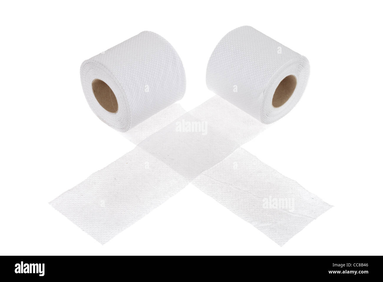 Toilet paper, photo on the white background Stock Photo - Alamy