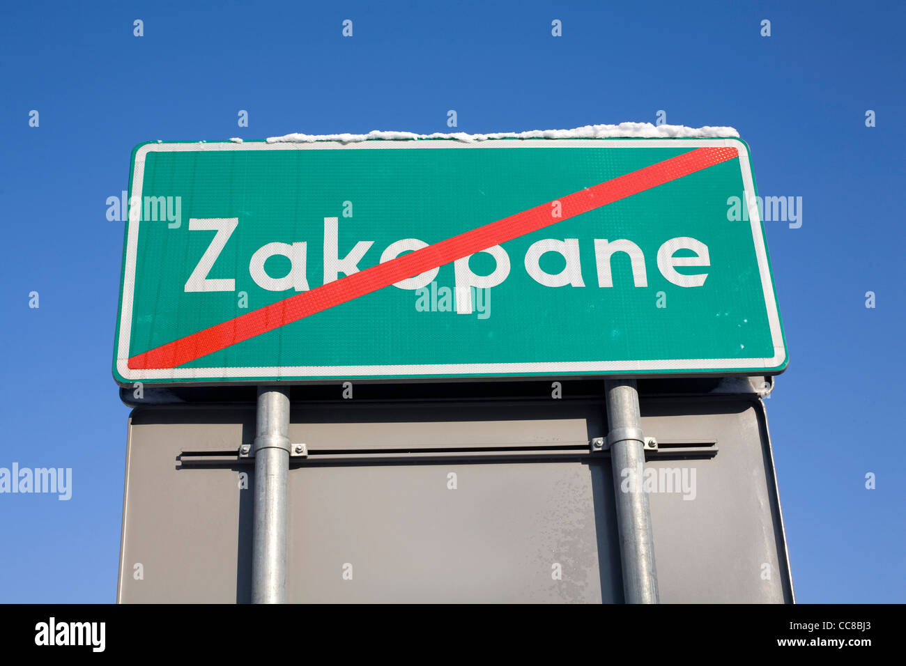 Sign Zakopane Poland Stock Photo - Alamy
