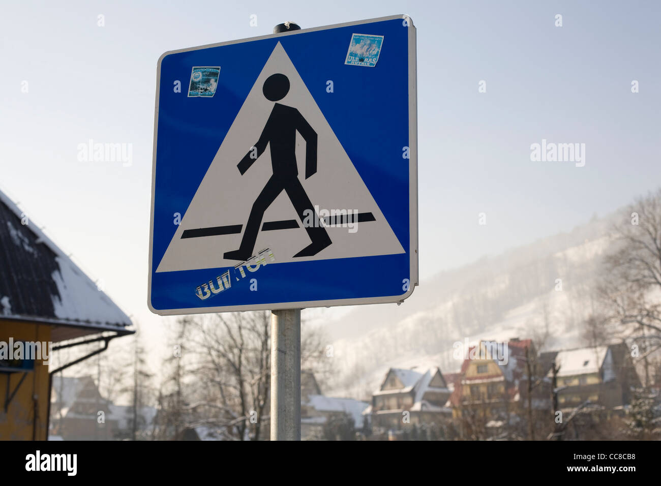 Poland road sign hi-res stock photography and images - Alamy