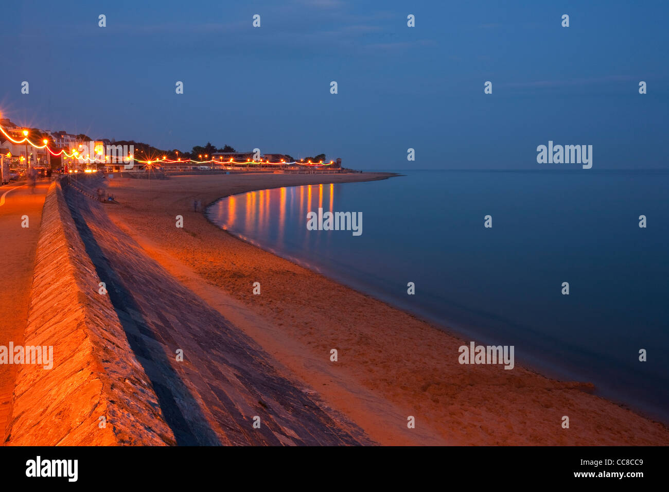 Exmouth sea front in the evening Stock Photo - Alamy