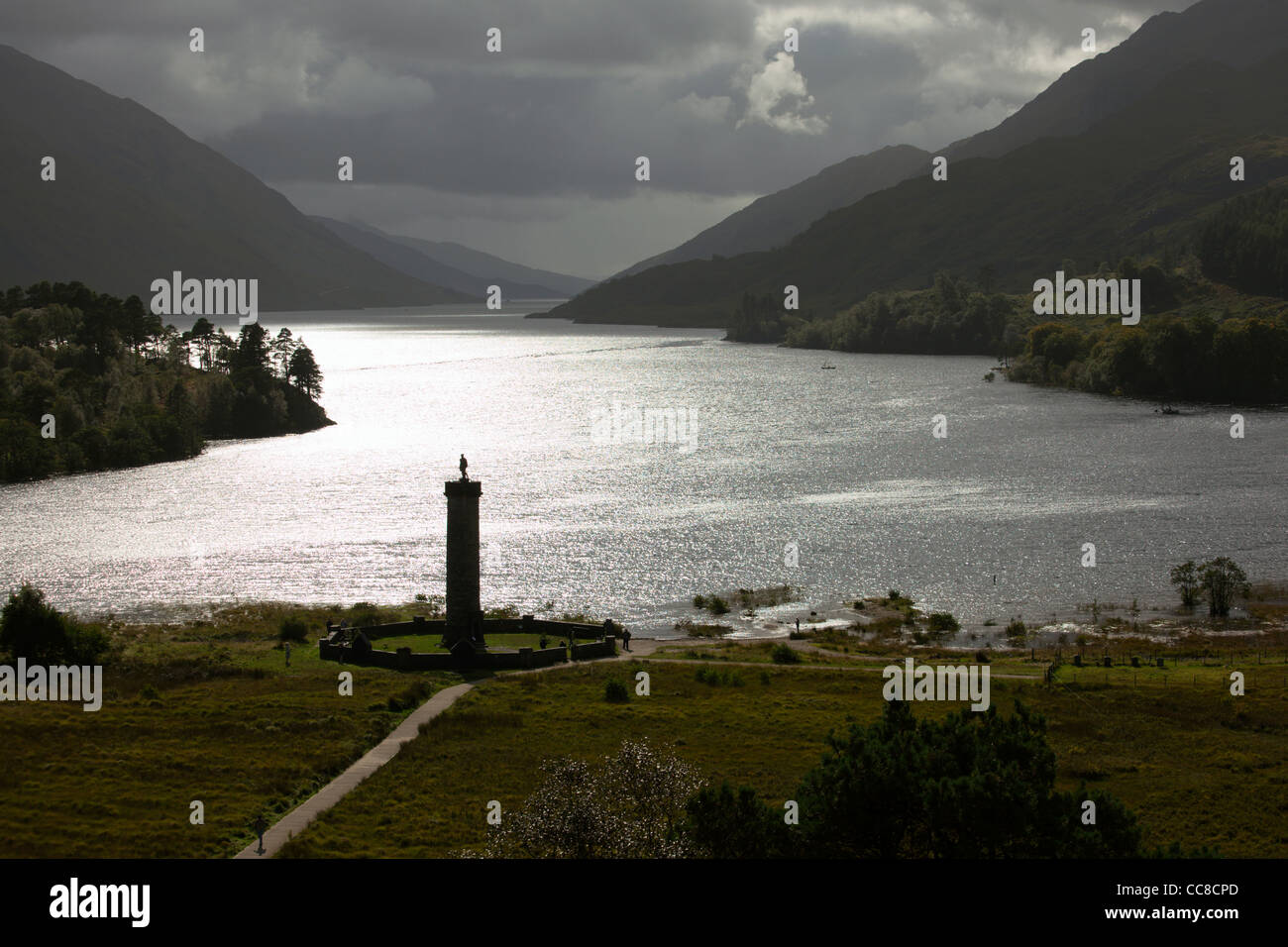 Glenfinnan Monument Loch Shiel Highland Region Scotland Stock Photo - Alamy