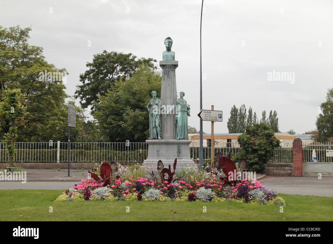 The historical Monument Crespel Delisse on Boulevard Crespel, in Arras ...