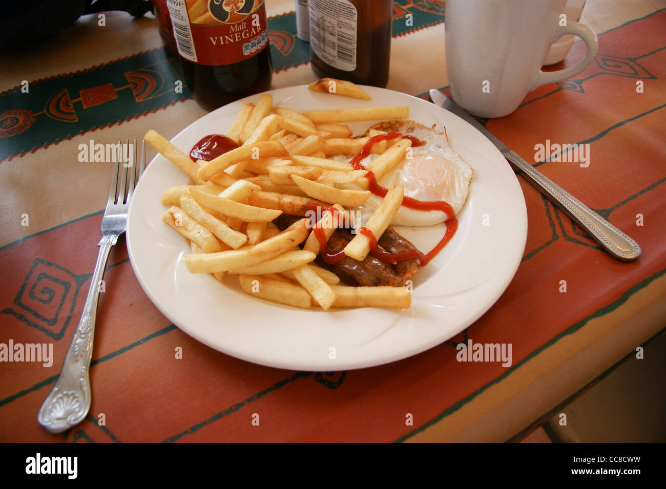 Sausage beans and chips hi-res stock photography and images - Alamy
