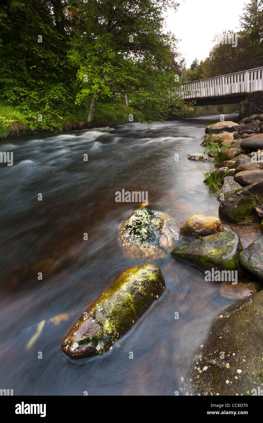 A gurgling stream in Glen Glass, Ross & Cromarty, Scotland Stock Photo ...