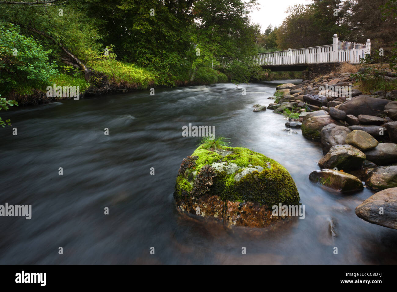 A gurgling stream in Glen Glass, Ross & Cromarty, Scotland Stock Photo ...