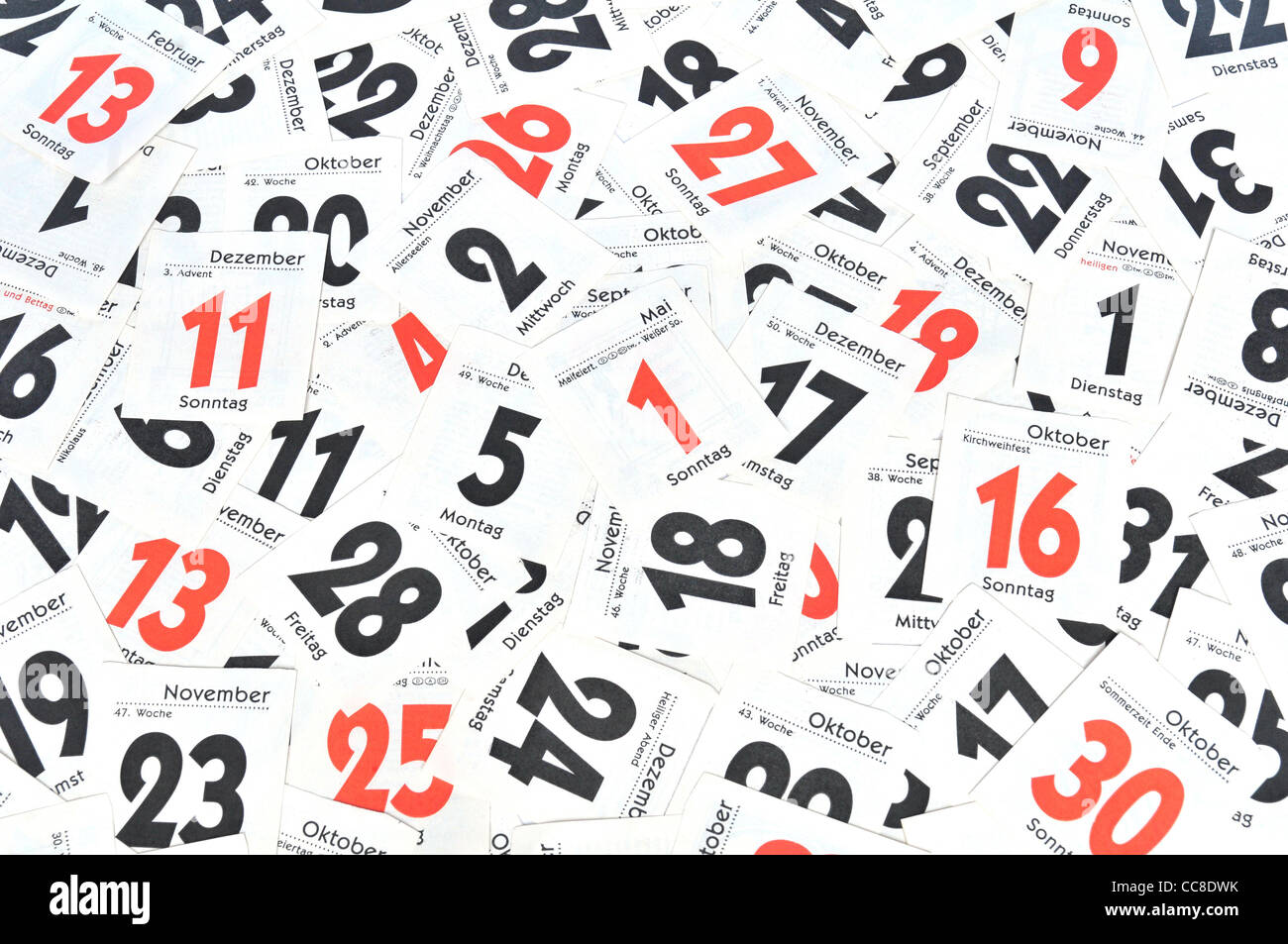 Week calendar hi-res stock photography and images - Alamy