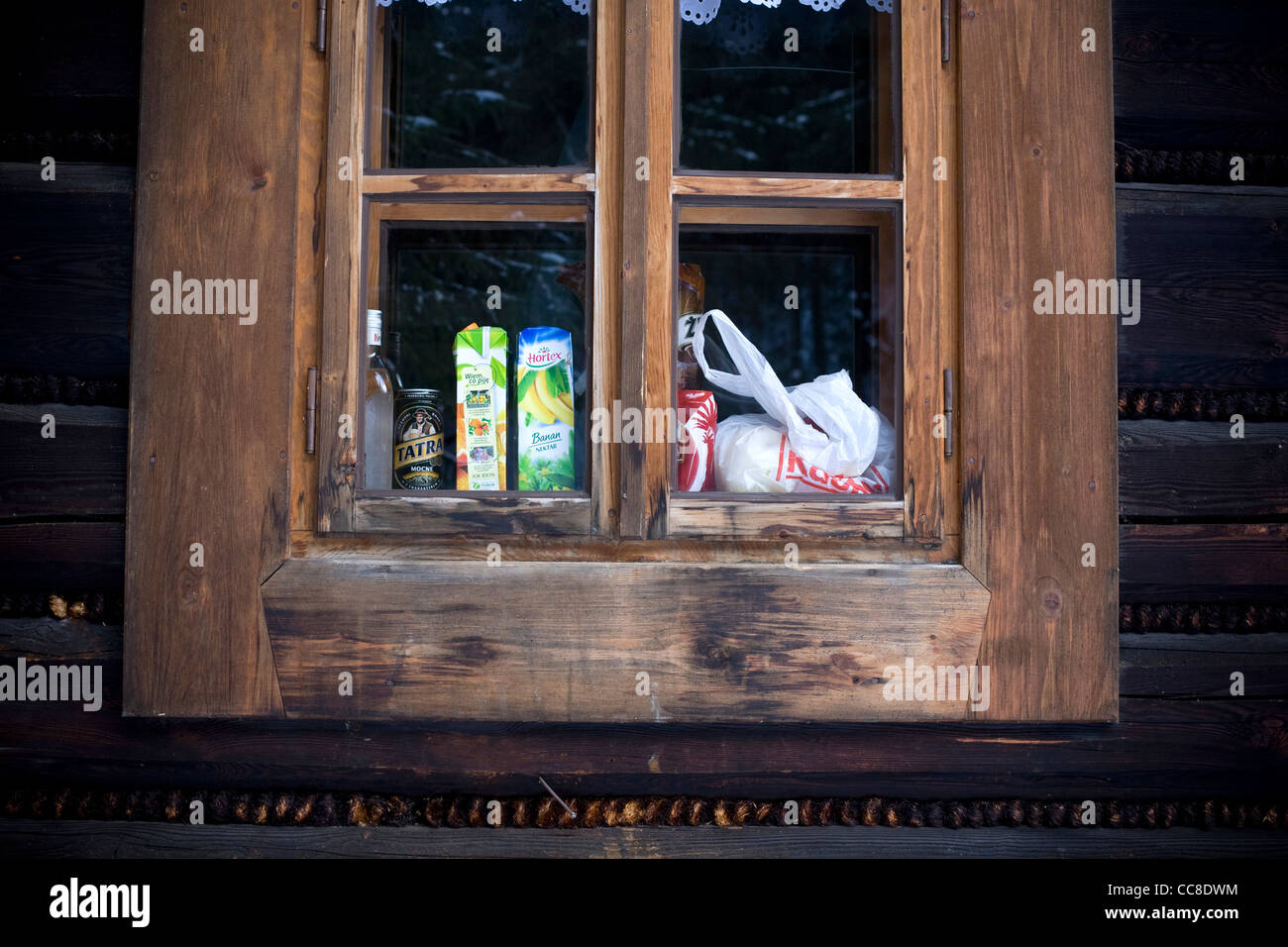 food in window Stock Photo - Alamy