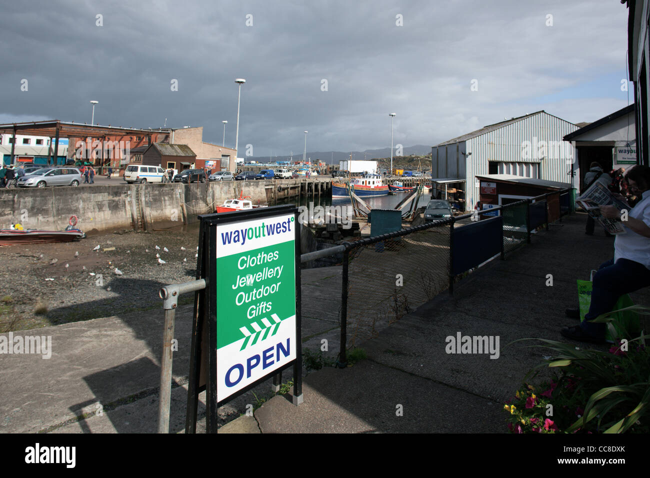 Clothing and jewellery shop sign Mallaig Highland Region Scotland Stock ...