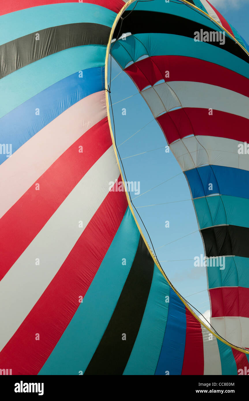 Large circular shaped kite flying Stock Photo - Alamy