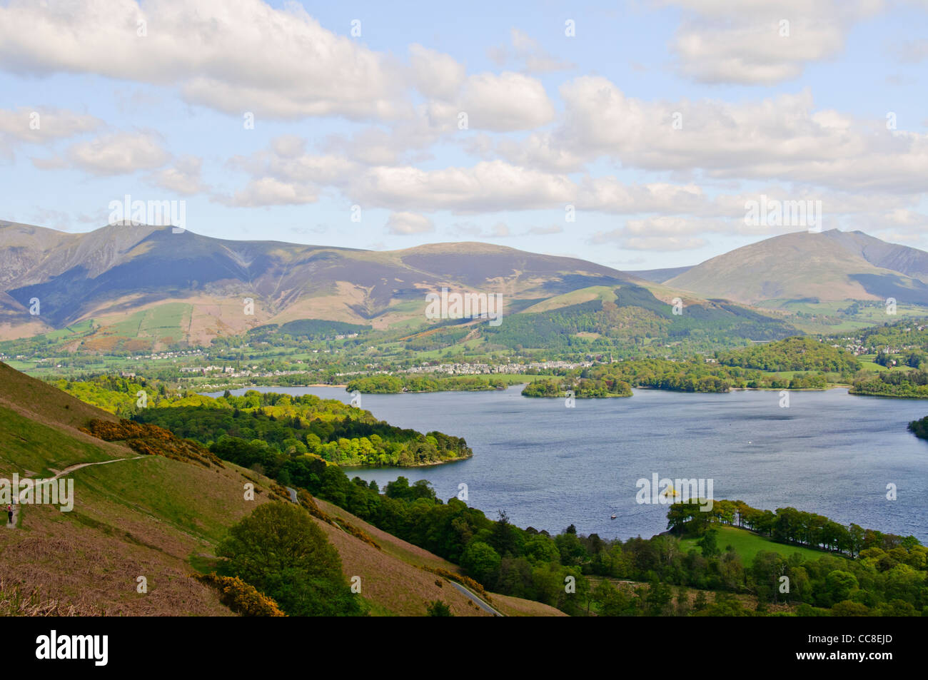 Views from Catbells, Alfred Wainwright's famous Walk 1958 ft ,of ...