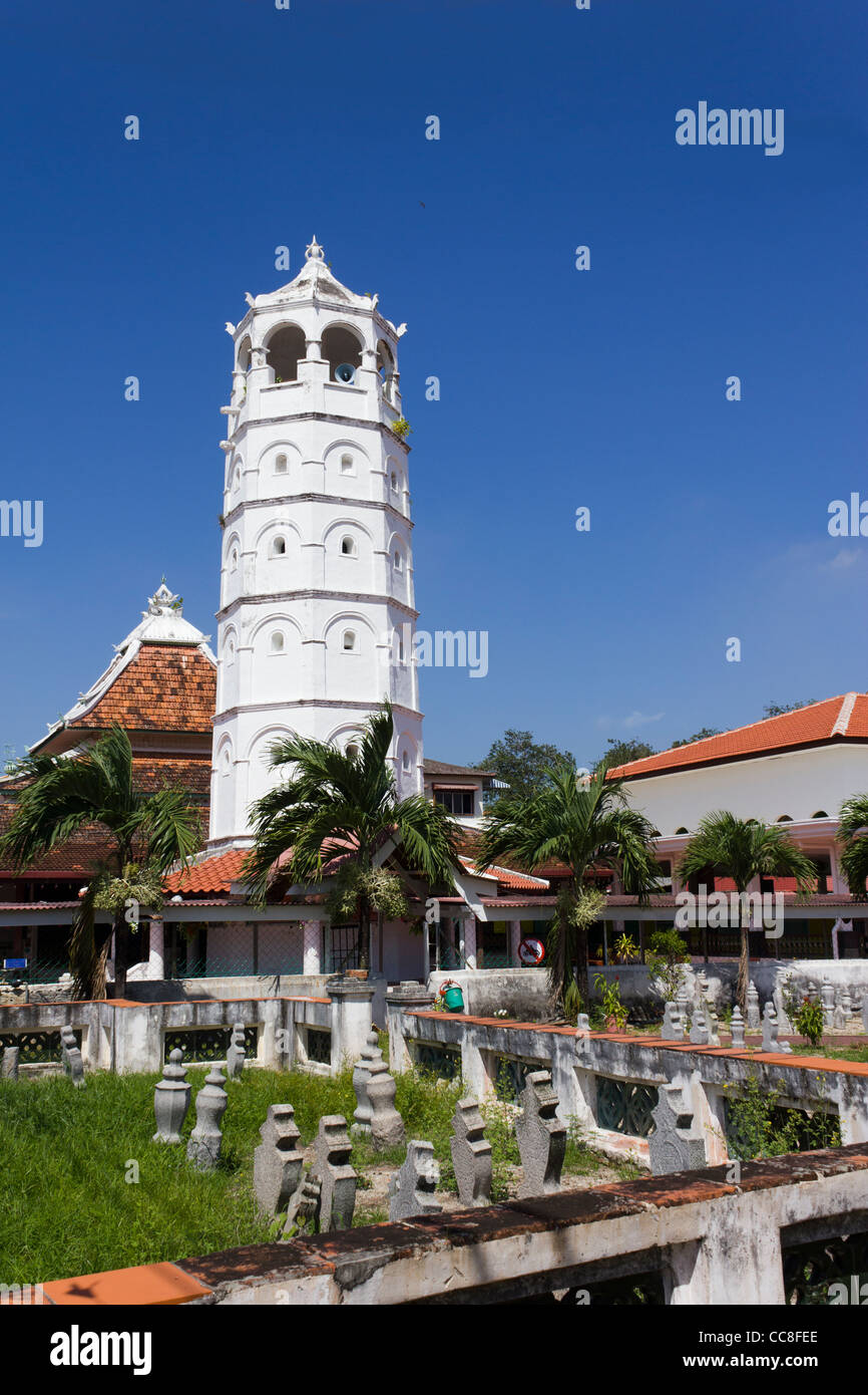 cemetery beside Tranquerah Mosque or Masjid Tengkera, Malacca Town ...