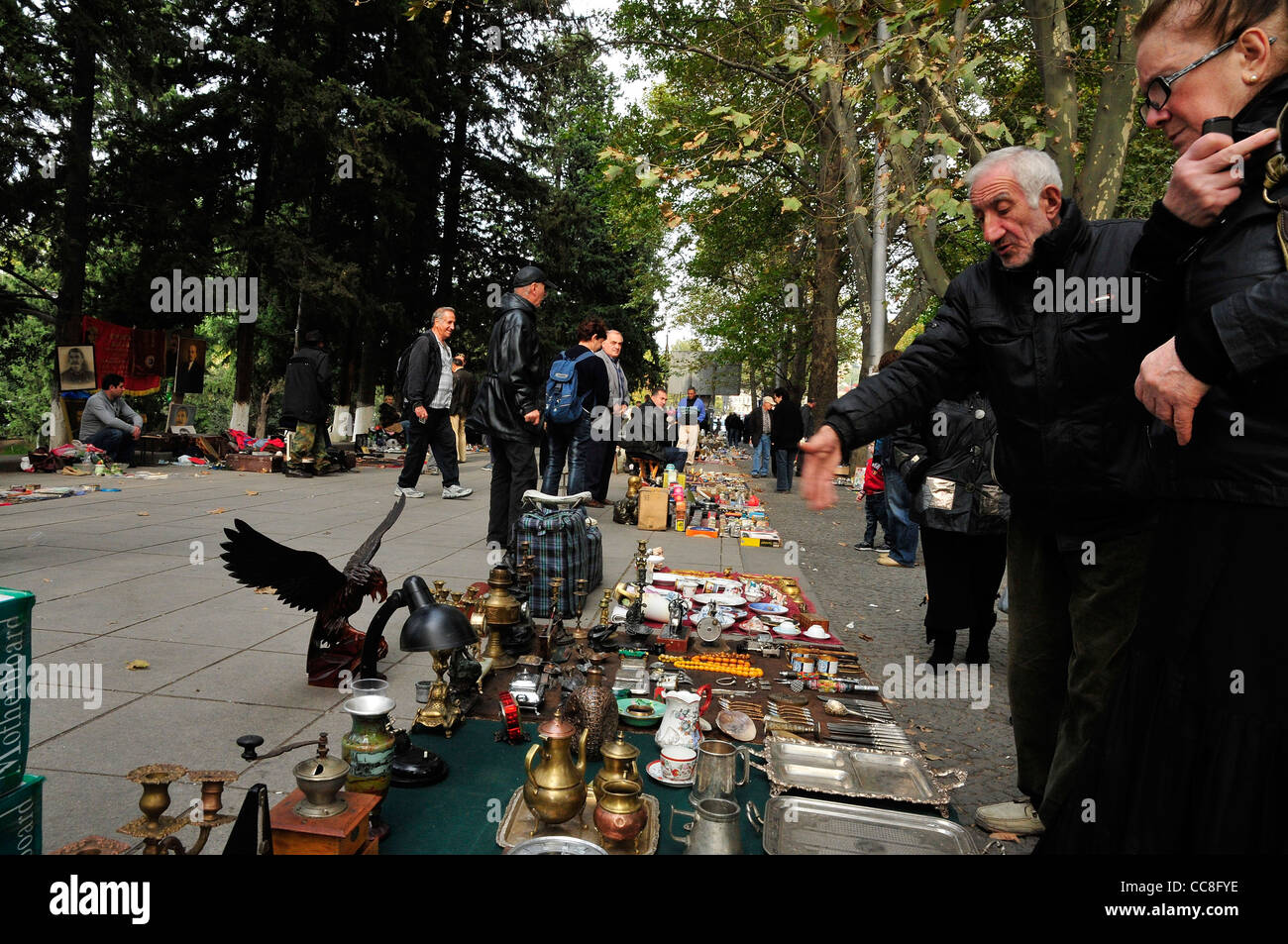 Georgia, Tbilisi, flea market Stock Photo - Alamy