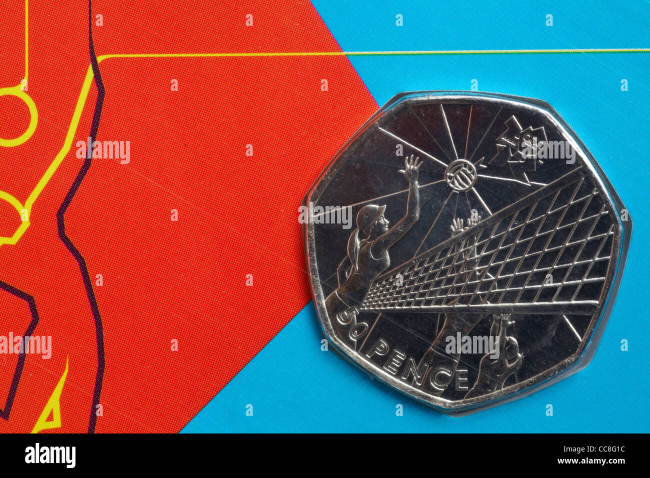 Special edition 50p coin, fifty pence coin, part of the London 2012 ...