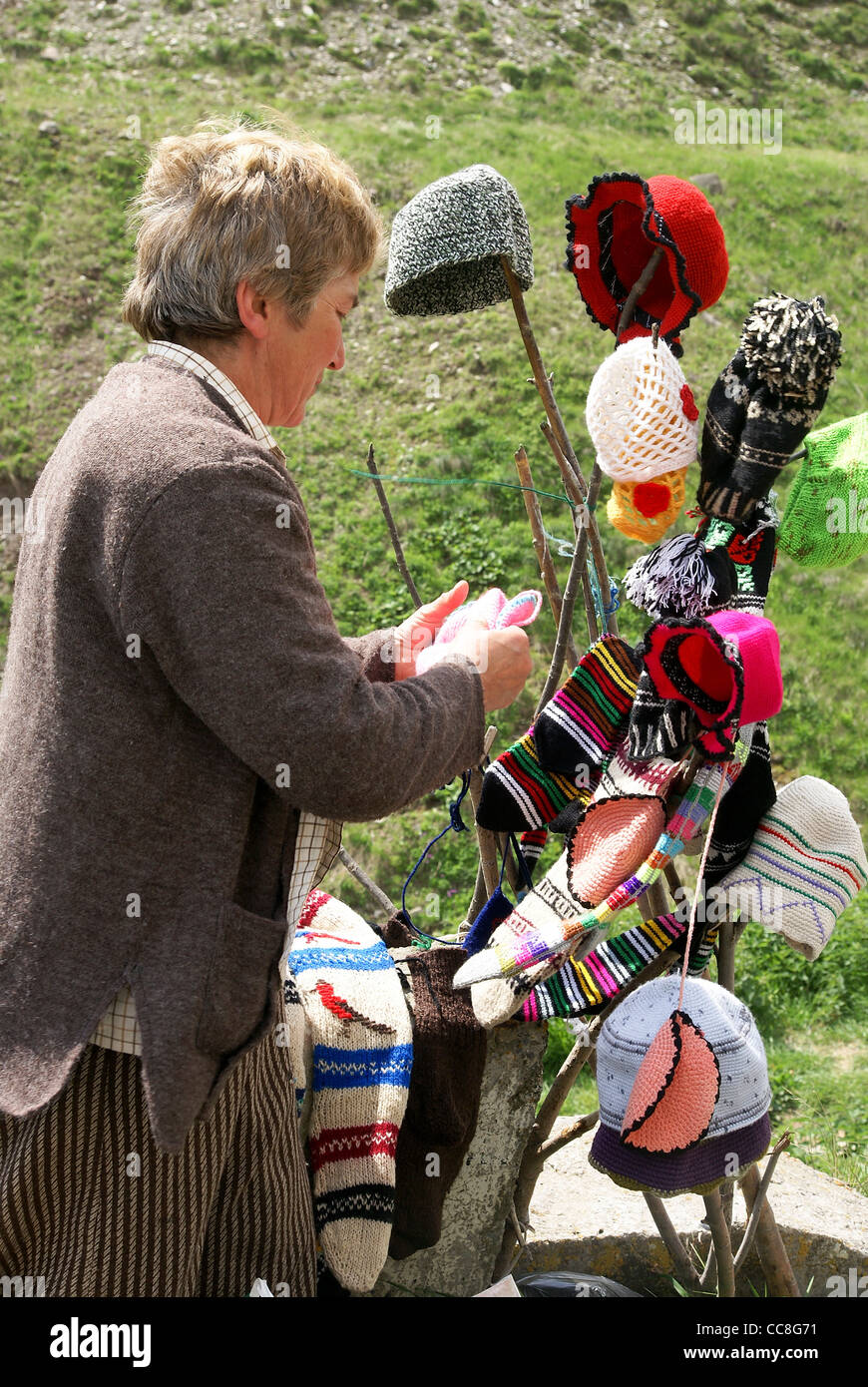 Georgia, Georgian military Highway, Jvaris Ughelt (Cross Pass) 2379 M ...