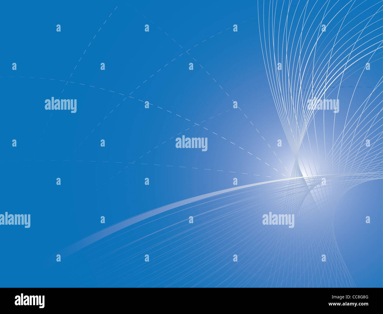 abstract background in blue colors with dotted line Stock Photo - Alamy