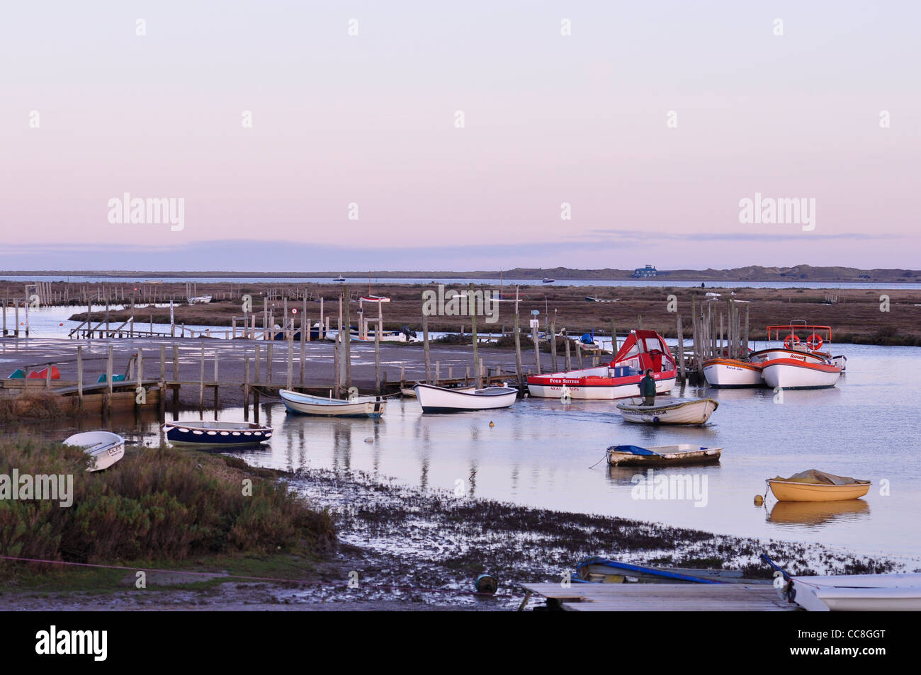 Morston creek and quay north Norfolk Stock Photo - Alamy