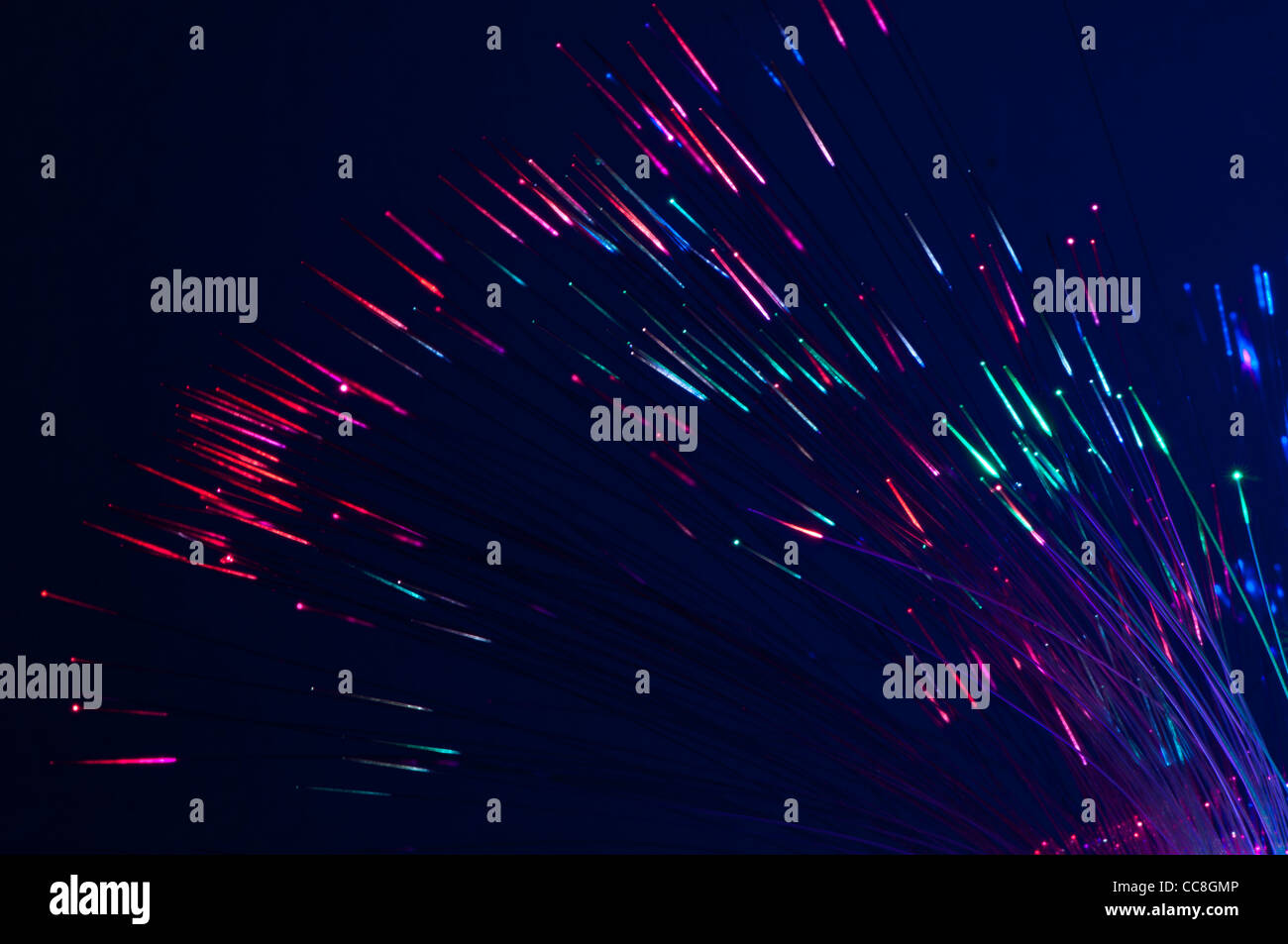 Optical fibers transfer light signal hi-res stock photography and ...