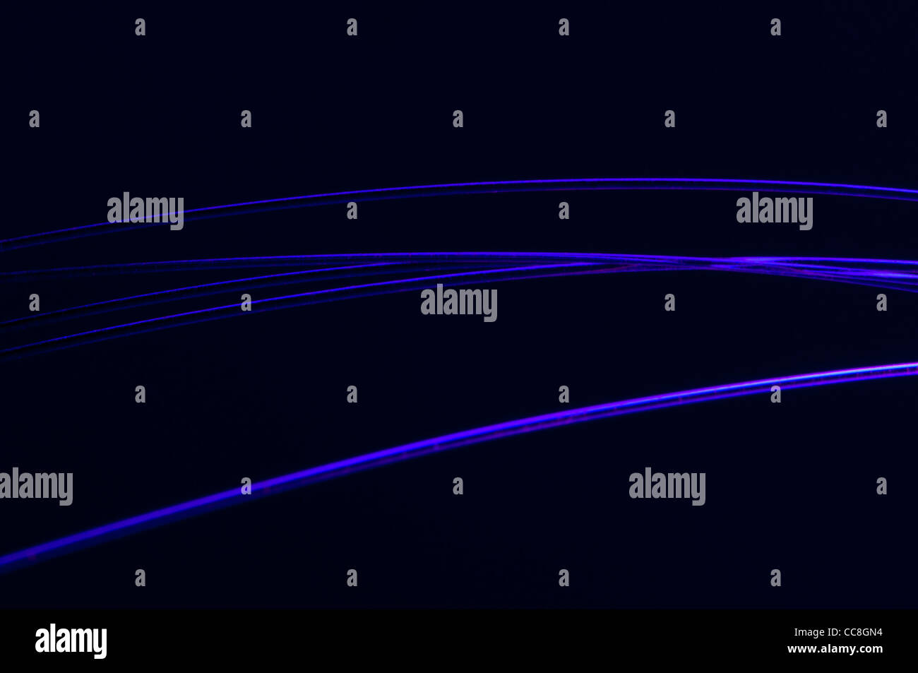 Blue colors optical fibers Stock Photo - Alamy