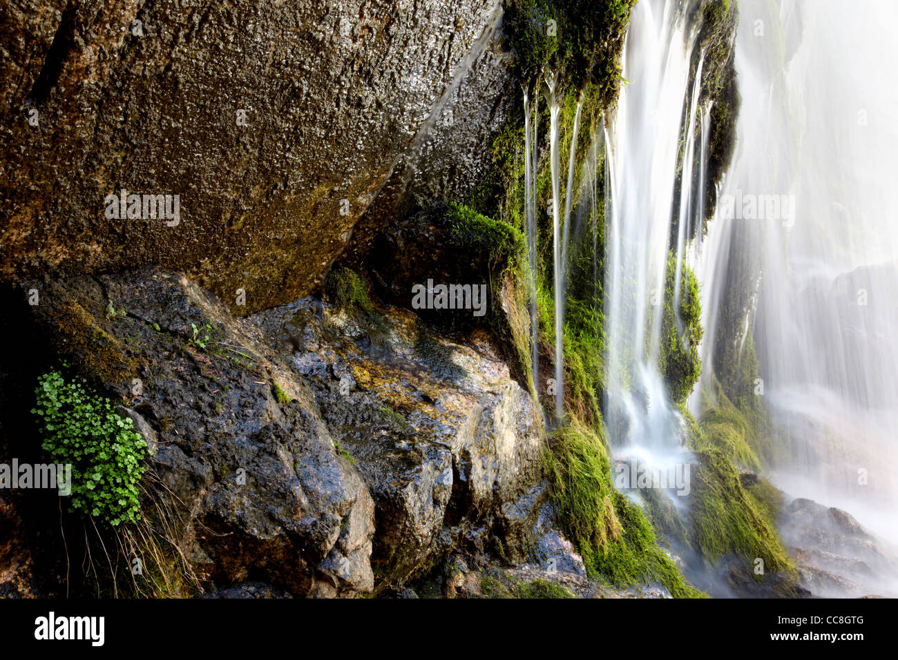 Waterfall close-up for wallpaper or backgrounds Stock Photo - Alamy