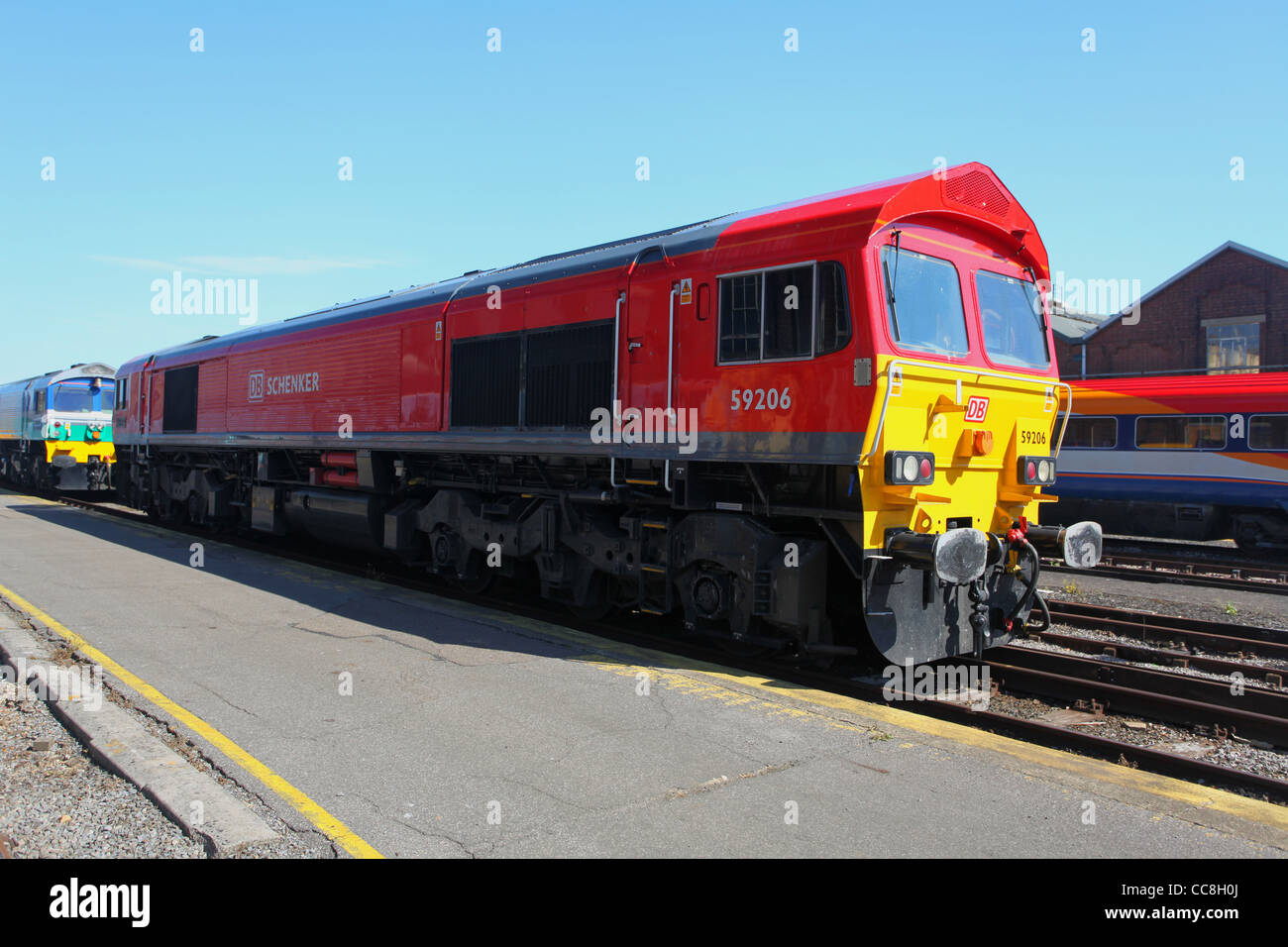 Class 59 Diesel Locomotive 59206 at Eastleigh centenary open day Stock ...
